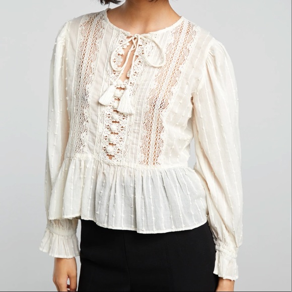 Zara | Tops | Zara Embroidered Blouse | Poshmark